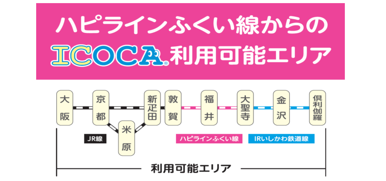 ハピラインふくい線からのICOCA利用可能エリアについて｜メインスライダ｜株式会社ハピラインふくい｜ふくいとあしたの架け橋に。